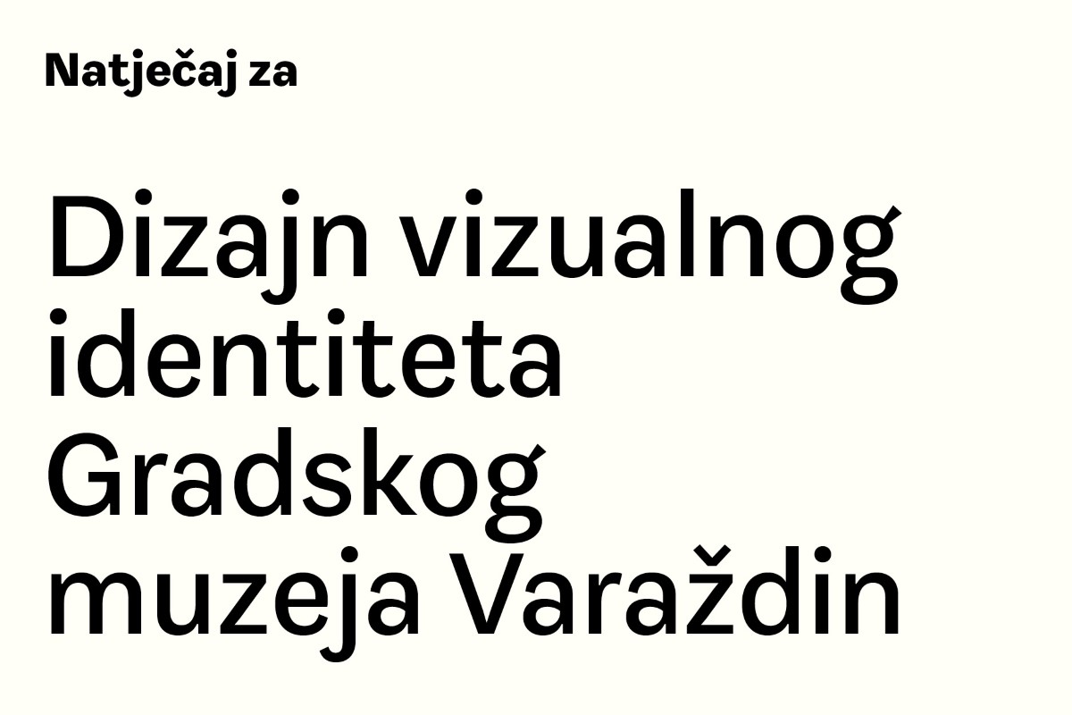 Natječaj za dizajn vizualnog identiteta Gradskog muzeja Varaždin ...