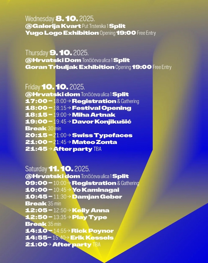 Na CYAN FESTIVAL u Split stižu Rick Poynor, Erik Kessels, Kelly Anna ...